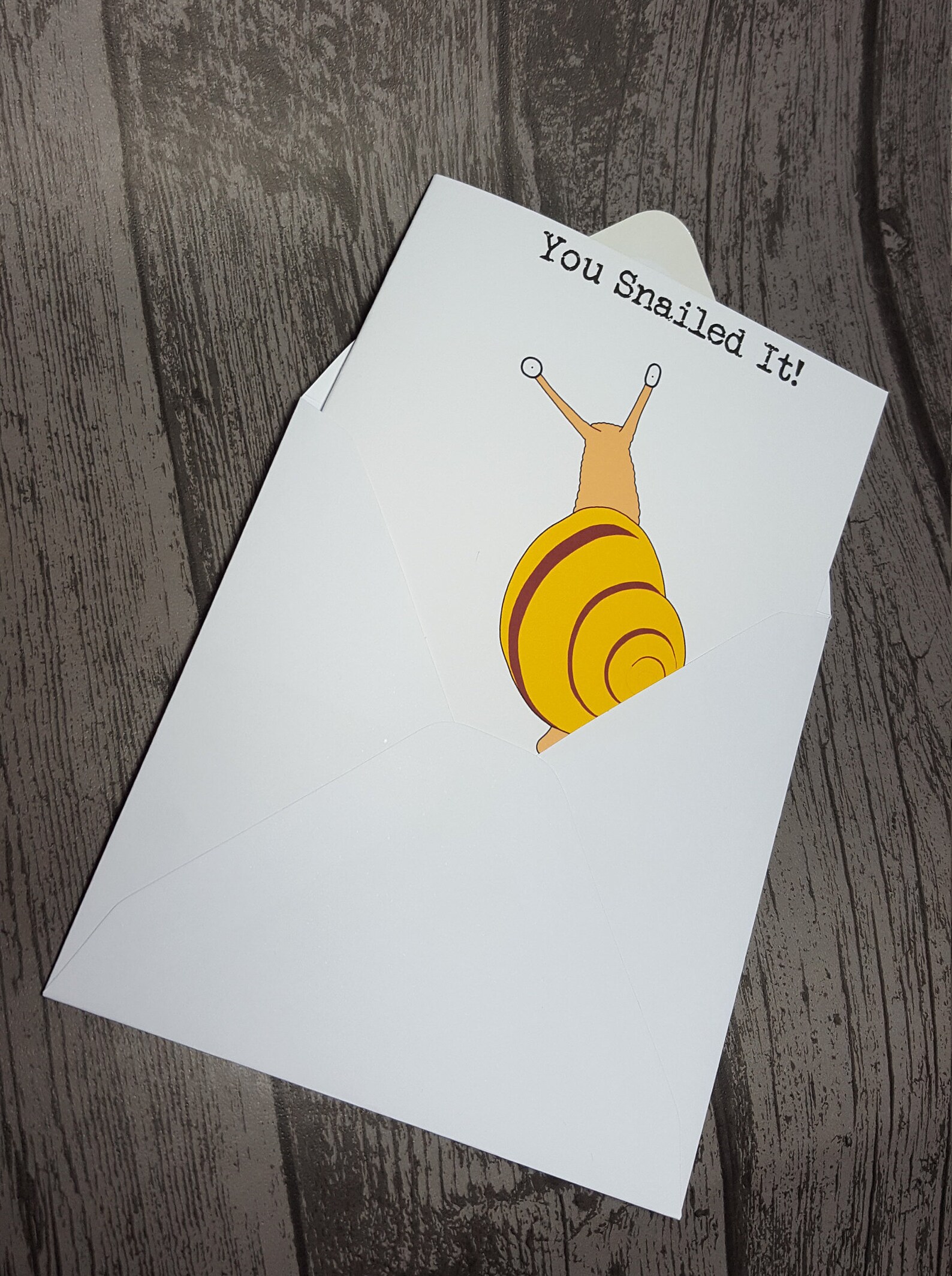 You Snailed It Well Done Congratulations Animal Pun Greetings - Etsy