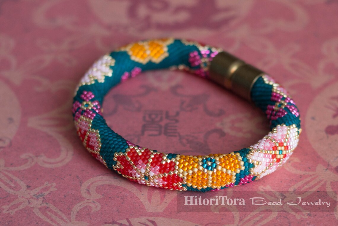 PDF Pattern for Beaded Crochet Bracelet Seed Bead Pattern - Etsy