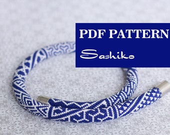 PDF Pattern for Beaded Crochet Necklace 'golden | Etsy