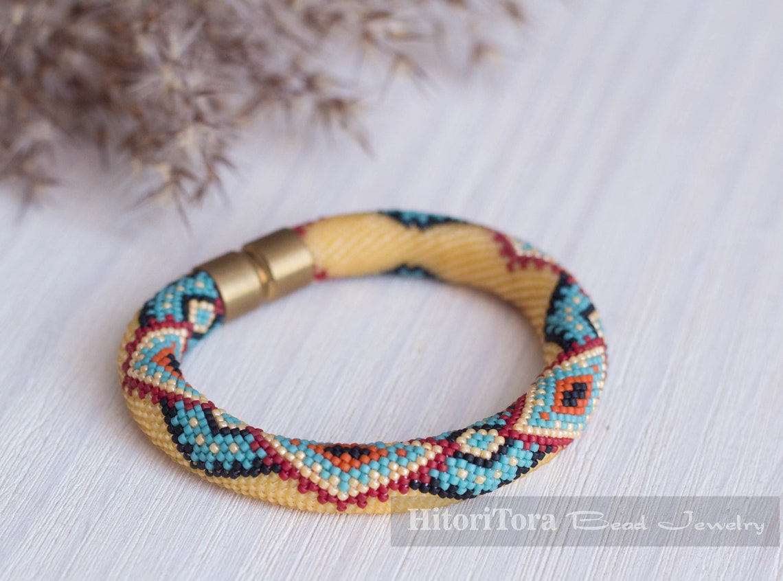 PDF Pattern for Bead Crochet Bracelet Seed Beads Crochet - Etsy