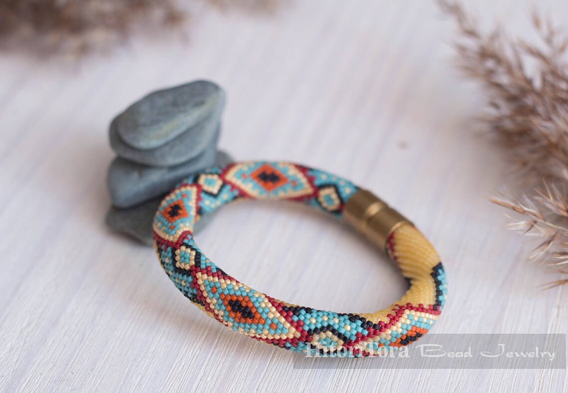 PDF Pattern for Bead Crochet Bracelet Seed Beads Crochet - Etsy