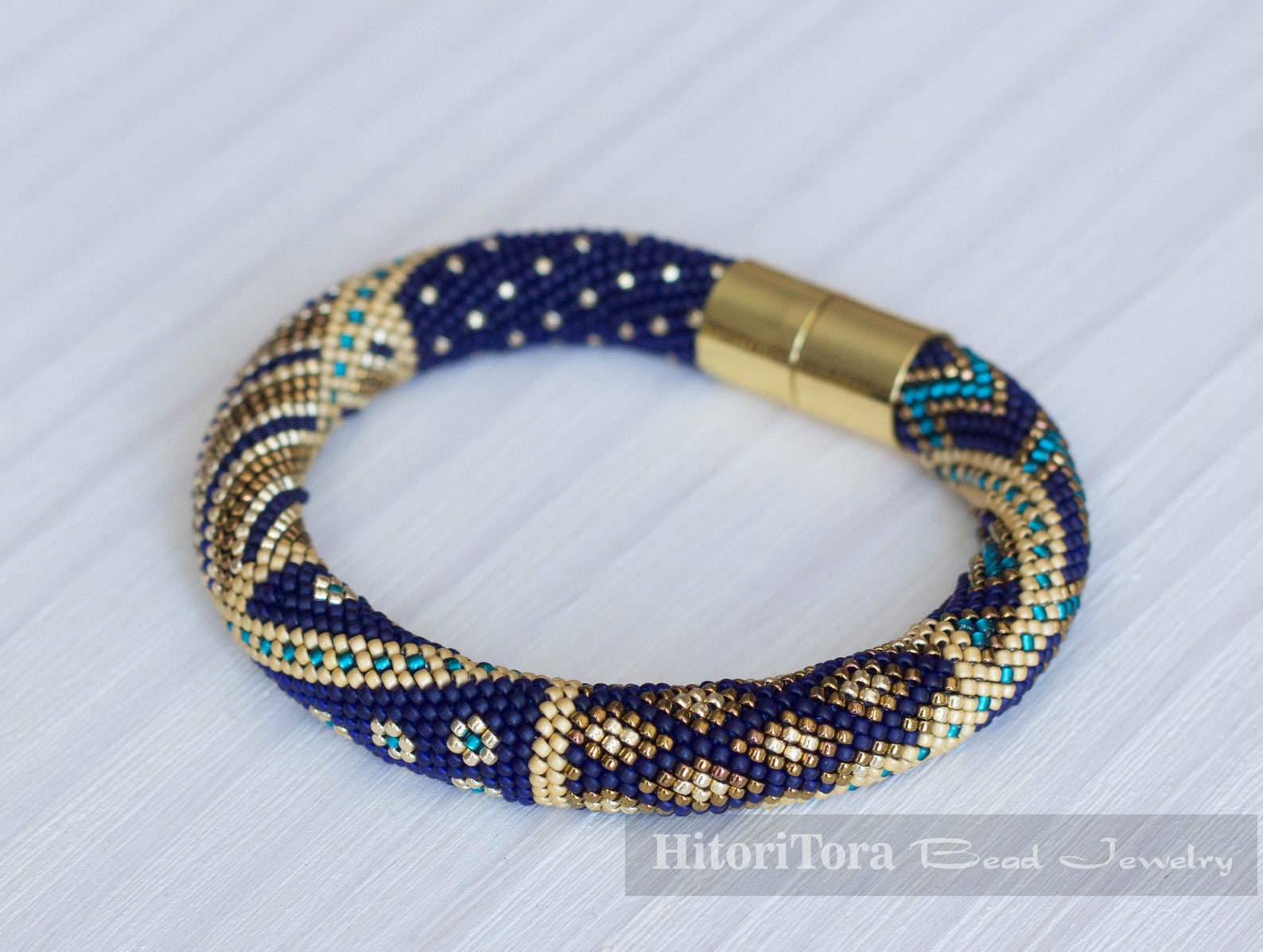 PDF Pattern for Crochet Bracelet - Seed Bead Crochet Rope - Jewelry ...