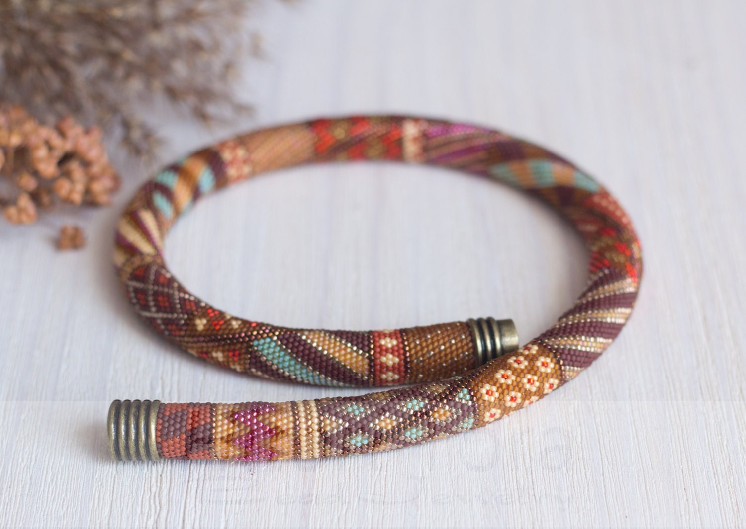 PDF Pattern for Beaded Crochet Necklace Seed Bead Crochet - Etsy