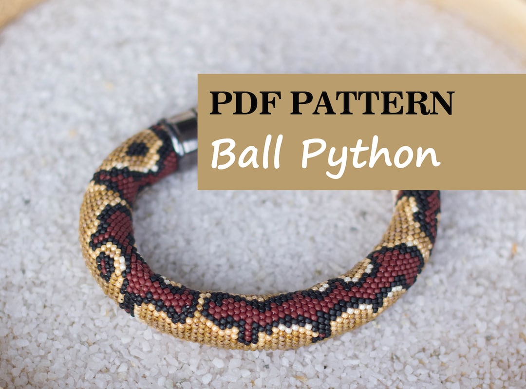 PDF Pattern for Beaded Crochet Bracelet - Seed Bead Crochet Rope ...