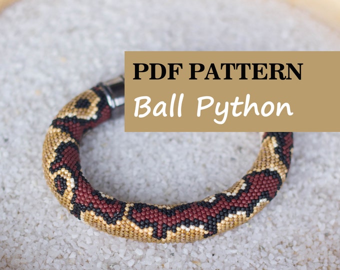 PDF Pattern for Beaded Crochet Bracelet Seed Bead Crochet Rope Pattern ...