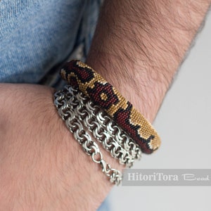 PDF Pattern for Beaded Crochet Bracelet - Seed Bead Crochet Rope ...