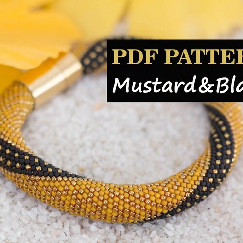 PDF Pattern for Beaded Crochet Bracelet Seed Bead Rope | Etsy