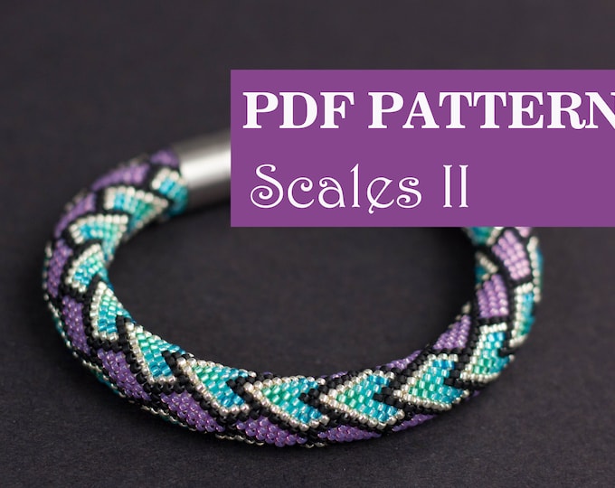 PDF Pattern for Beaded Crochet Bracelet Seed Bead Pattern - Etsy
