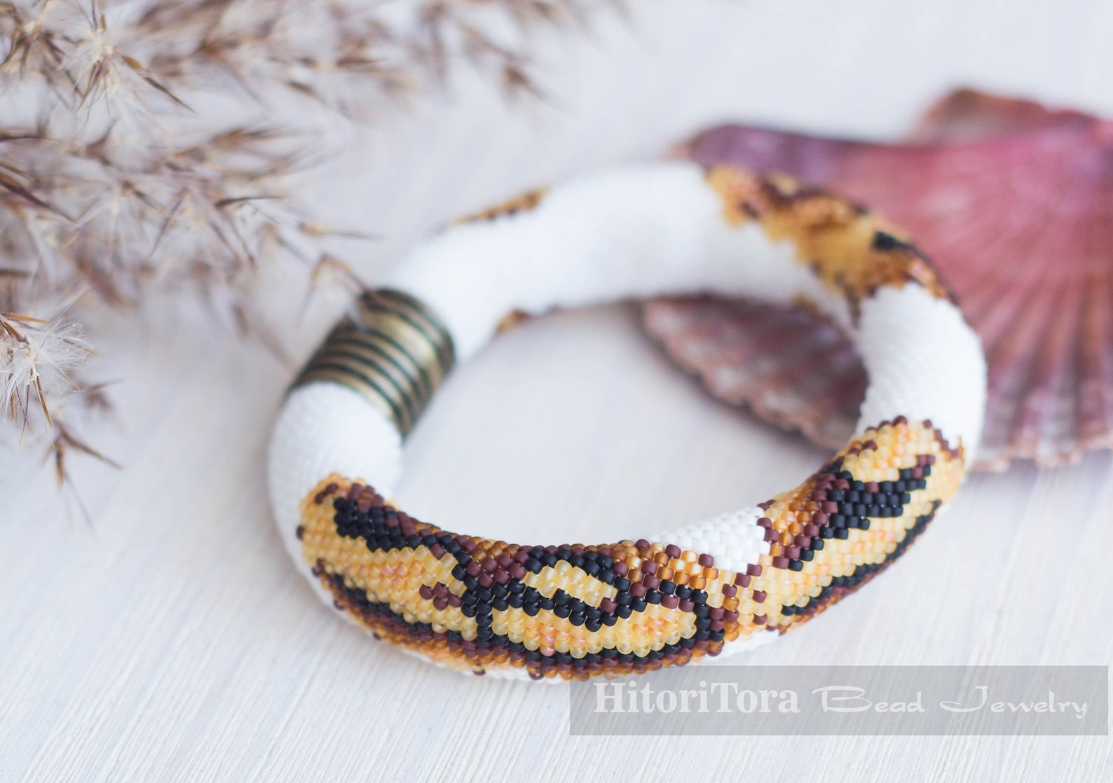 PDF Pattern for Beaded Crochet Bracelet - Seed Bead Crochet Rope ...