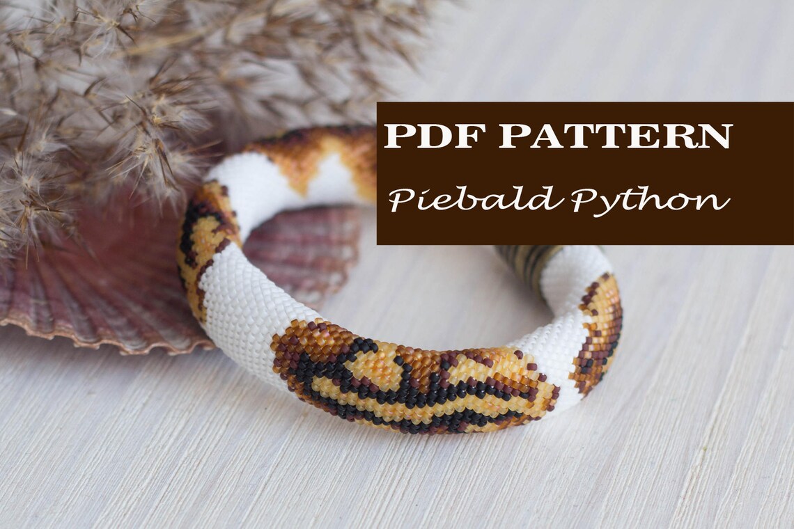 PDF Pattern for Beaded Crochet Bracelet - Seed Bead Crochet Rope ...