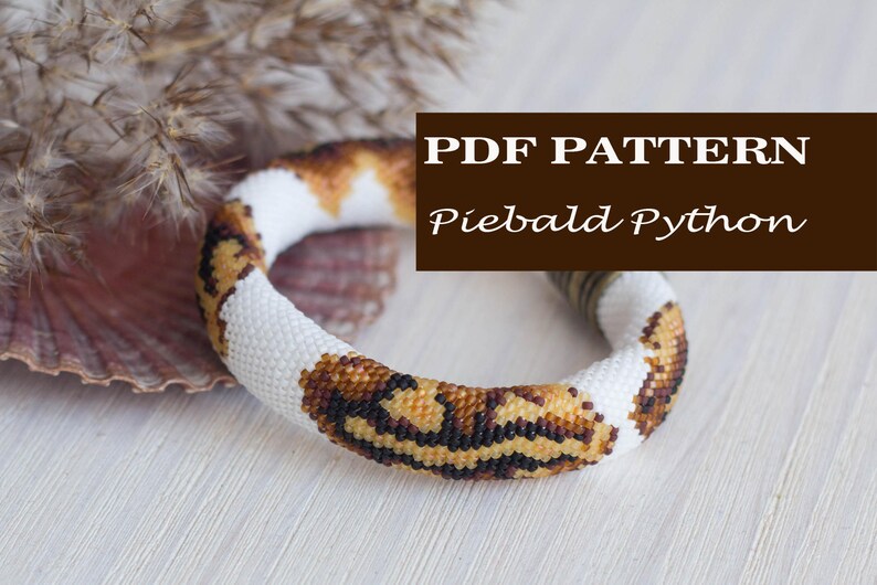 PDF Pattern for Beaded Crochet Bracelet - Seed Bead Crochet Rope ...