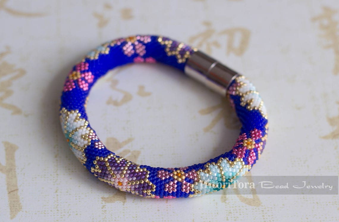 PDF Pattern for Beaded Crochet Bracelet Seed Bead Crochet - Etsy