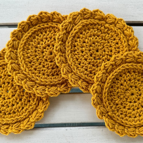 Yellow Coasters - Etsy
