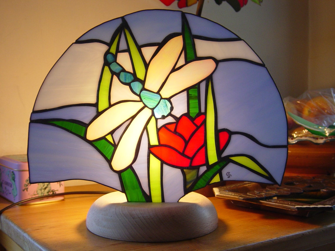 Stained Glass Fan Lamp Shells - Etsy