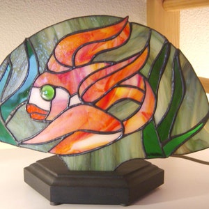 Stained Glass Fan Lamp Shells - Etsy