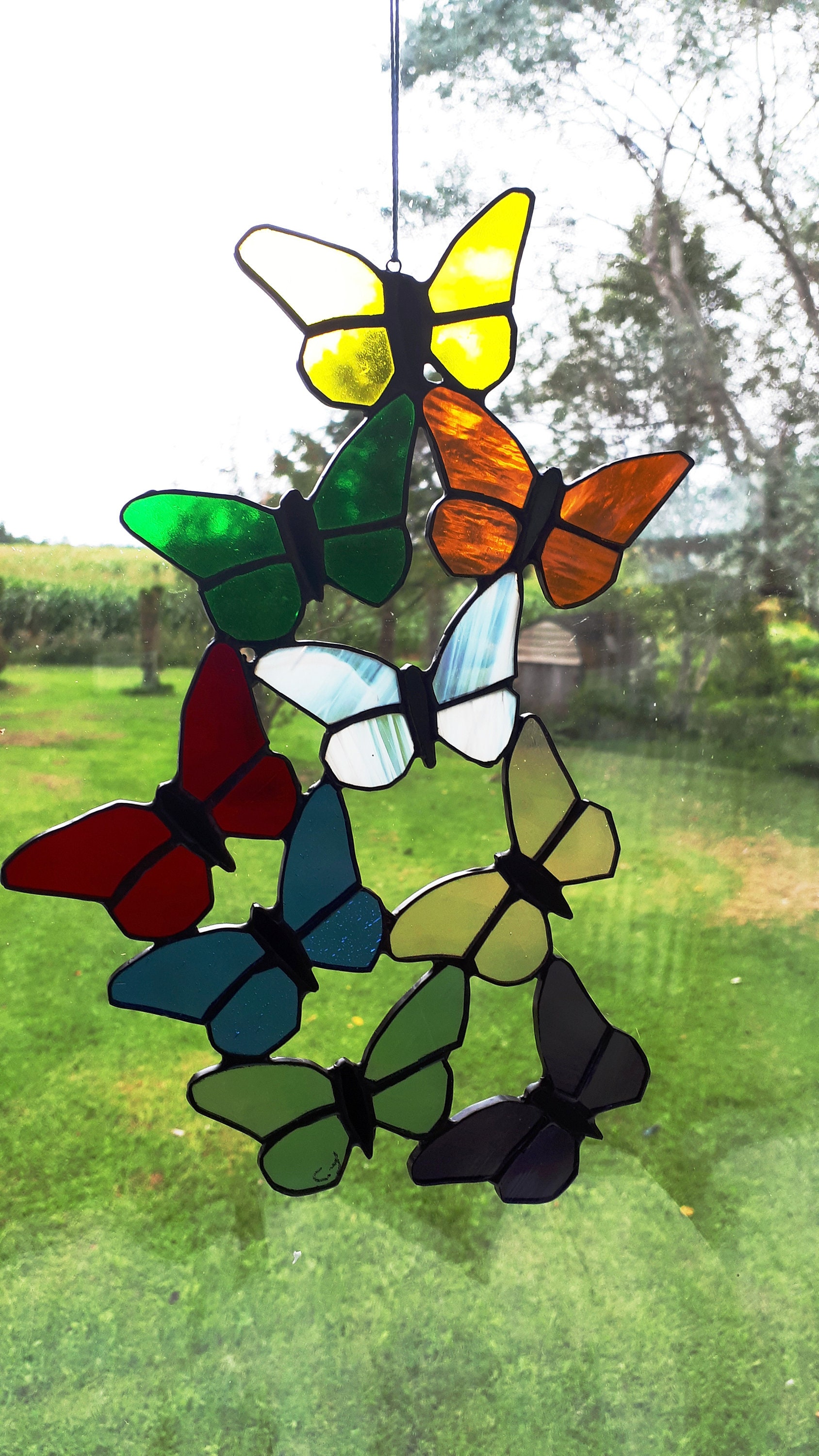 Stained Glass Butterflies - Etsy