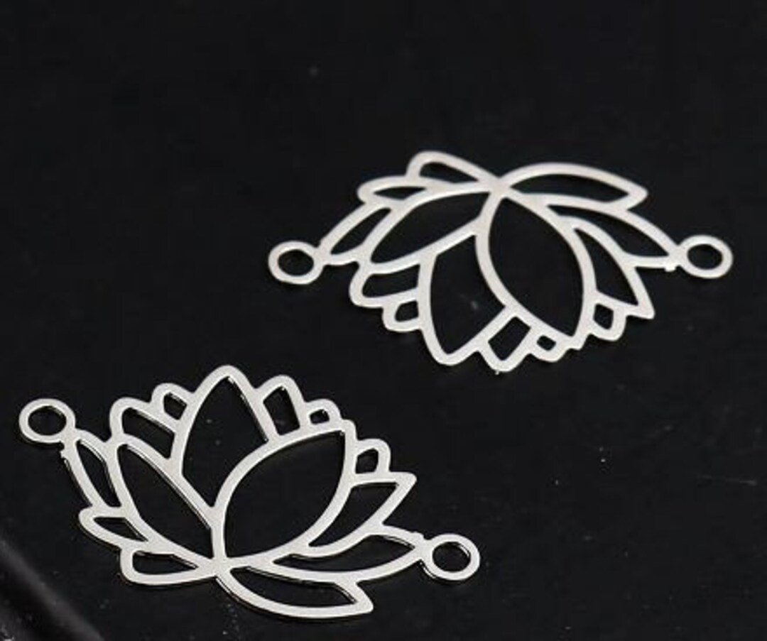 S11216310 PAX 10 Prints Hanger Connector Watermark Lotus - Etsy