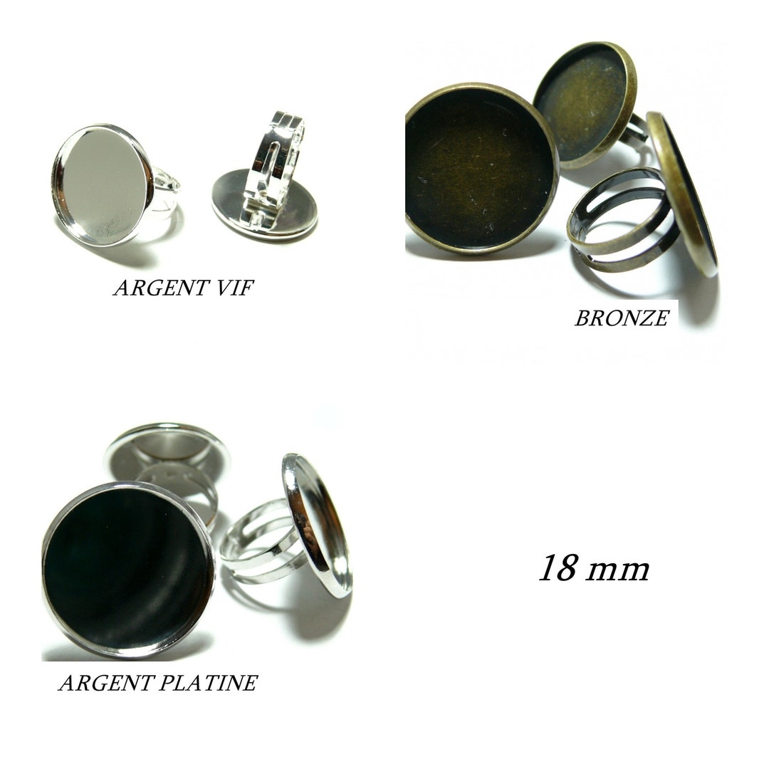 BN119641 PAX 10 High-quality 18mm Metal Rings to Choose From: Platinum ...