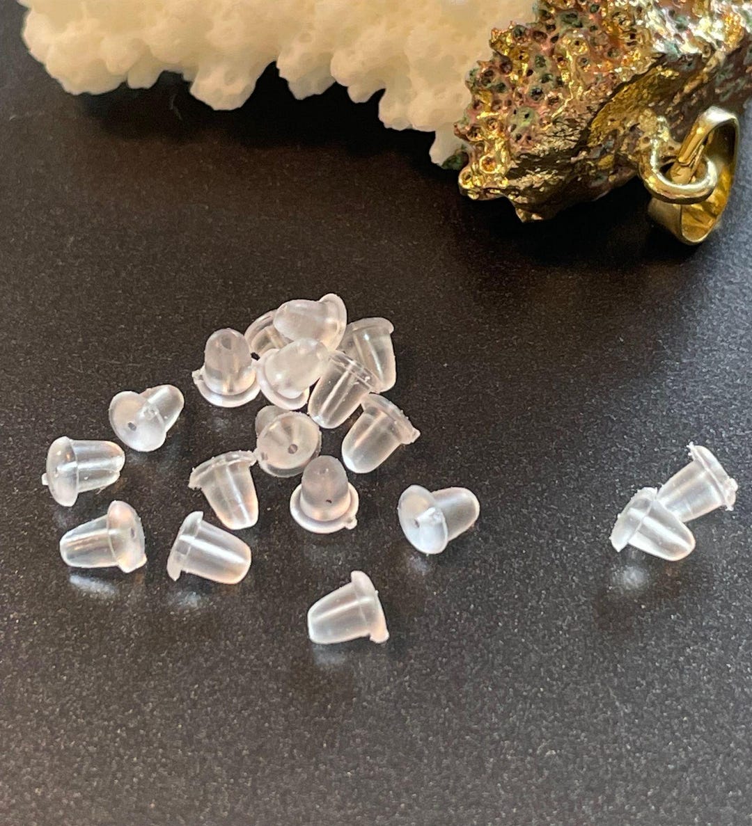 H11E00304 – Pack of 200 Clear Plastic Push-on Stoppers 6 by 4mm for ...