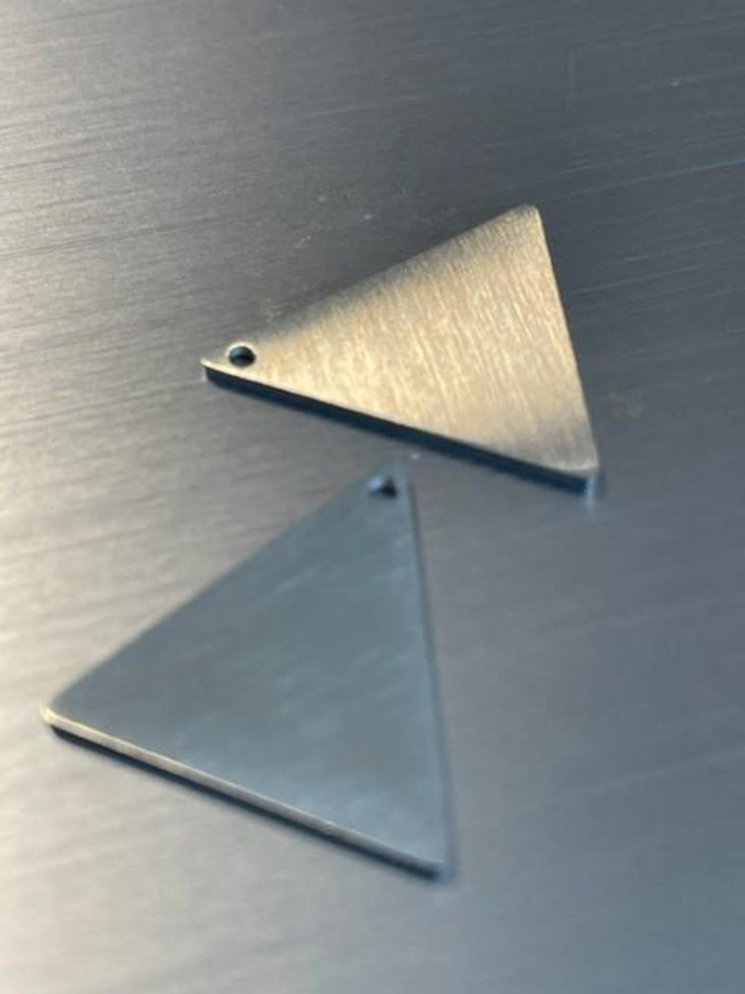 HO13304C Set of 2 or 4 Triangle Pendants 15 Mm 304 Stainless Steel ...