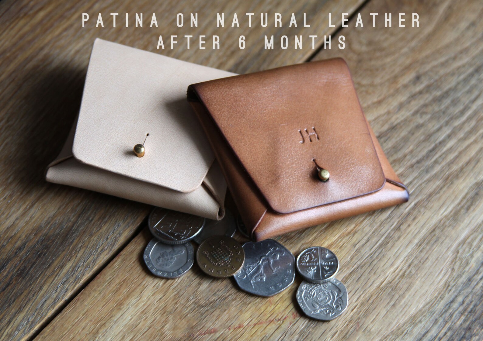 Personalised Coin Pouch Hand Made From Vegetable Tanned - Etsy