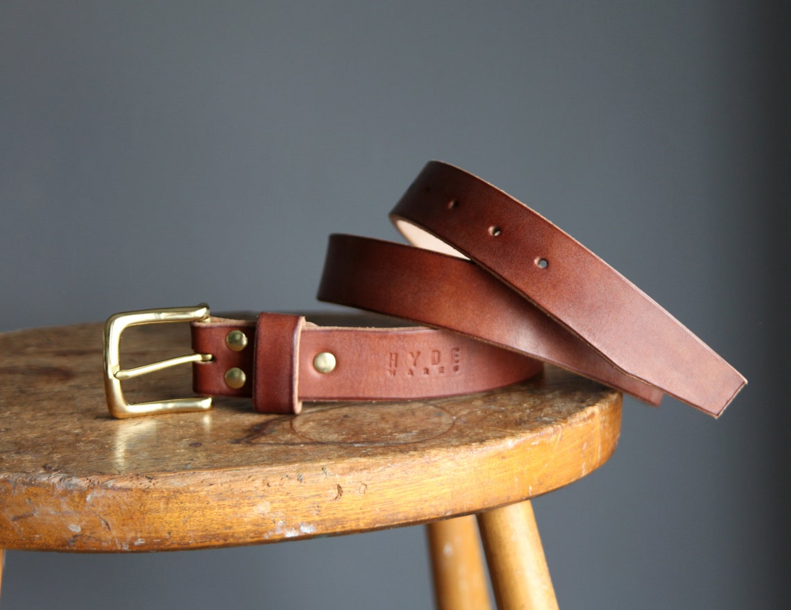 Personalised Handmade Leather Belt - Etsy