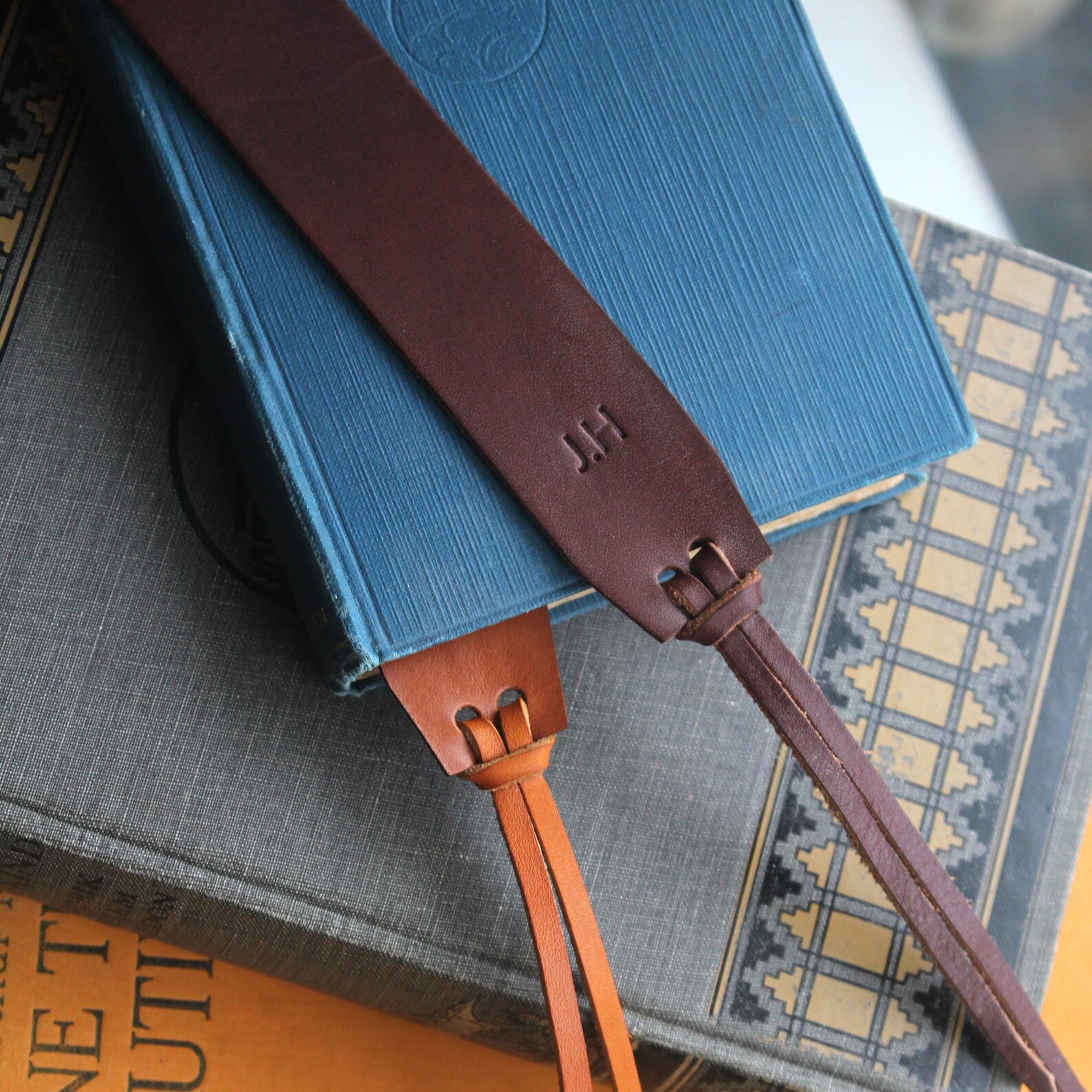 Personalised Leather Bookmark - Etsy UK