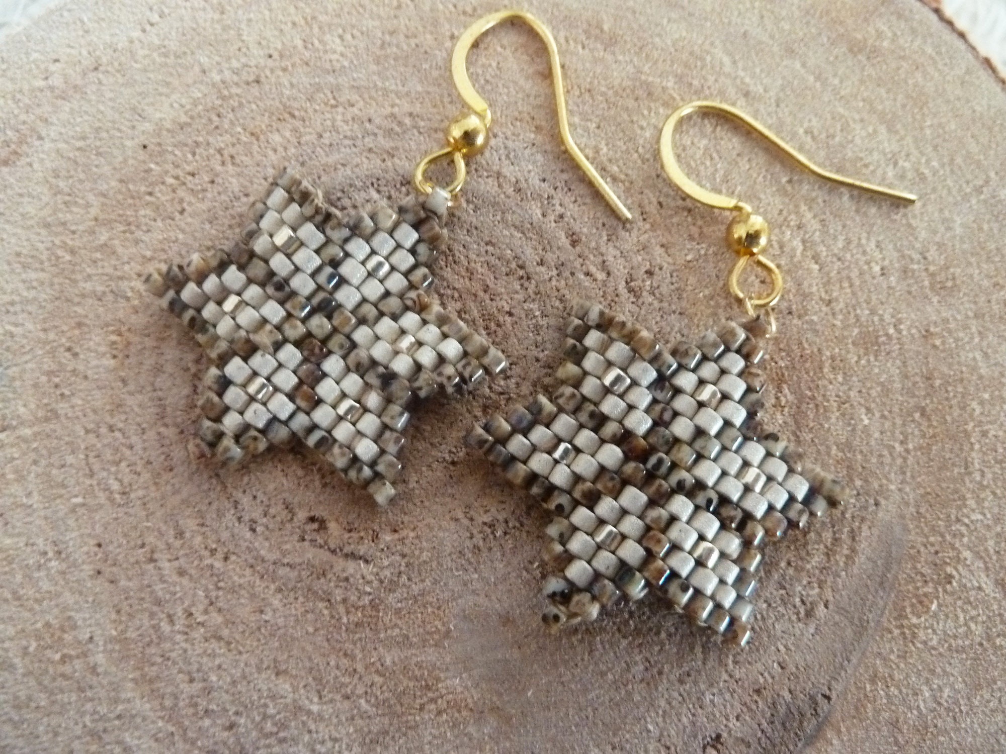 Weaved Earrings Form Triangle, Stylish - Etsy UK