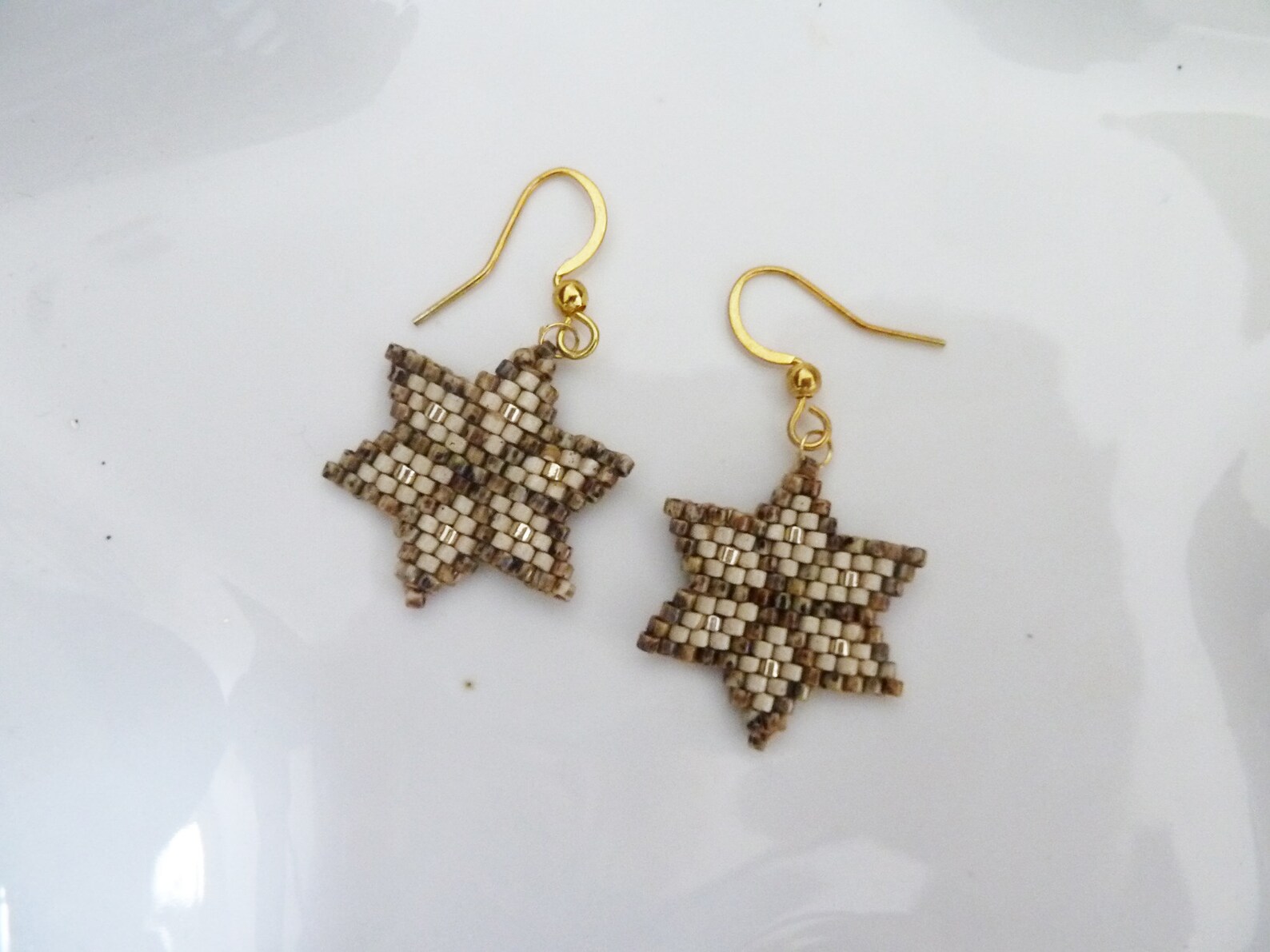 Weaved Earrings Form Triangle, Stylish - Etsy UK