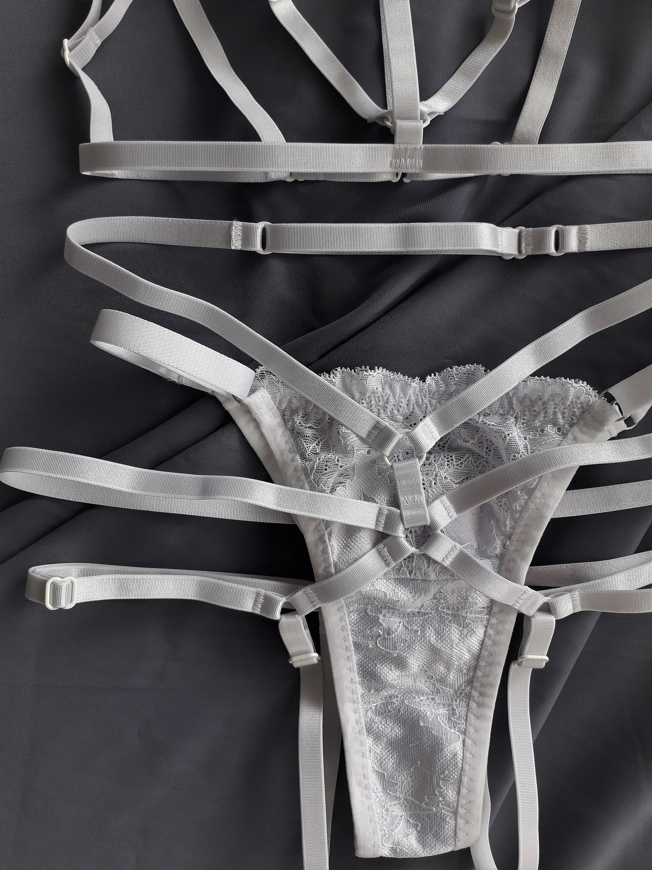 Sexy White Wedding Lace Lingerie Set Honeymoon Lingerie Set Etsy