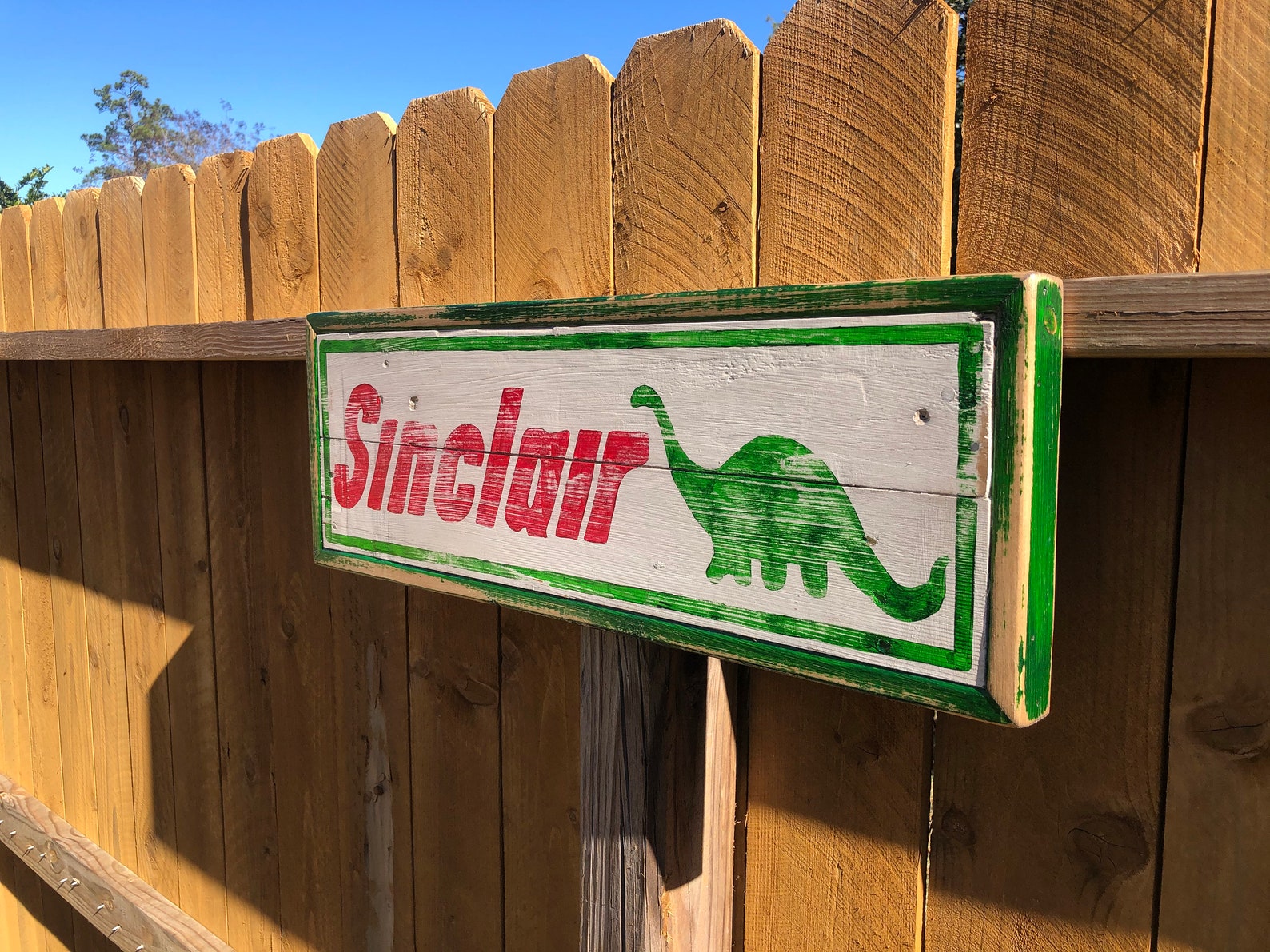 Vintage Rustic Sinclair Gas Sign - Etsy