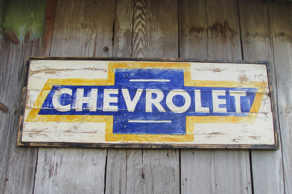 Rustic Chevrolet Sign Chevy | Etsy