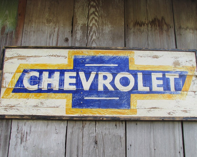 Rustic Chevrolet Sign Chevy - Etsy