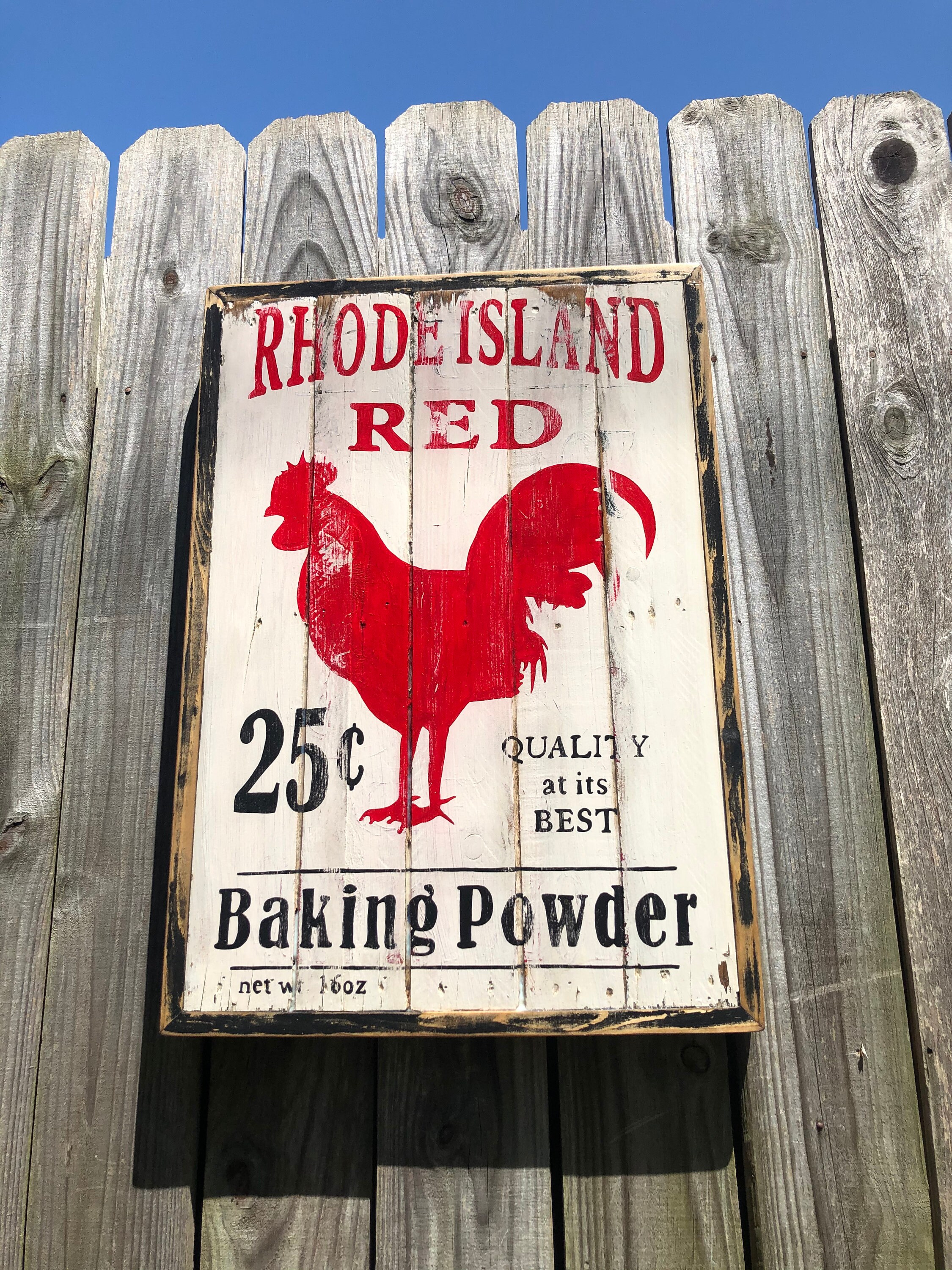 Rhode Island Red Rooster Kitchen Sign | Etsy