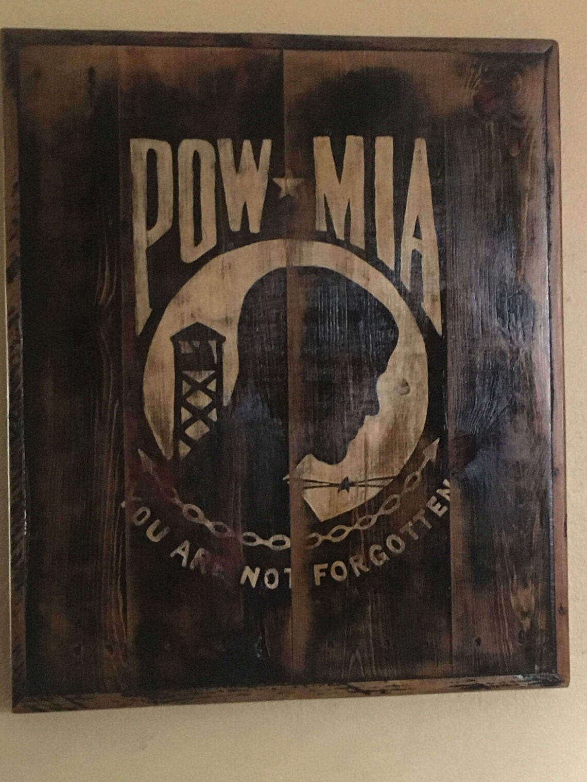 X-large POW MIA Tribute Sign - Etsy