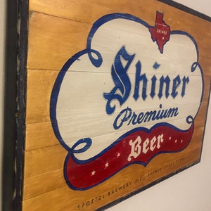 Vintage Shiner Bock Beer Rustic Sign - Etsy