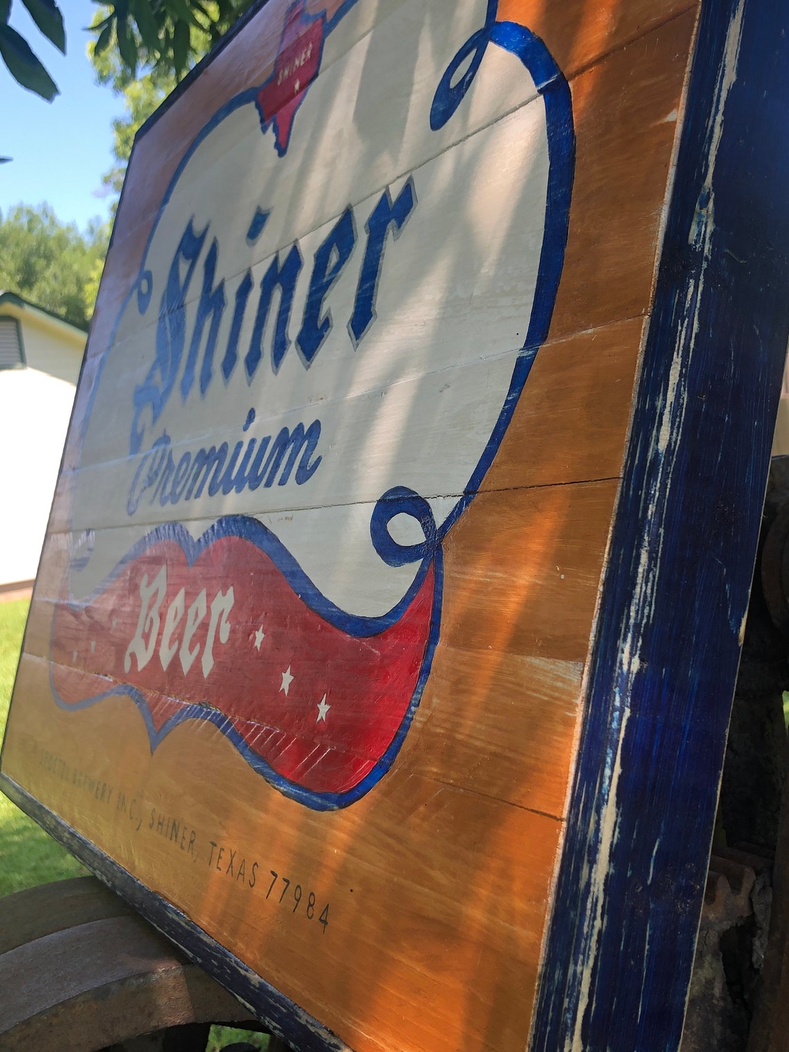 Vintage Shiner Bock Beer rustic sign | Etsy