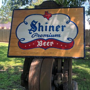 Vintage Shiner Bock Beer Rustic Sign - Etsy