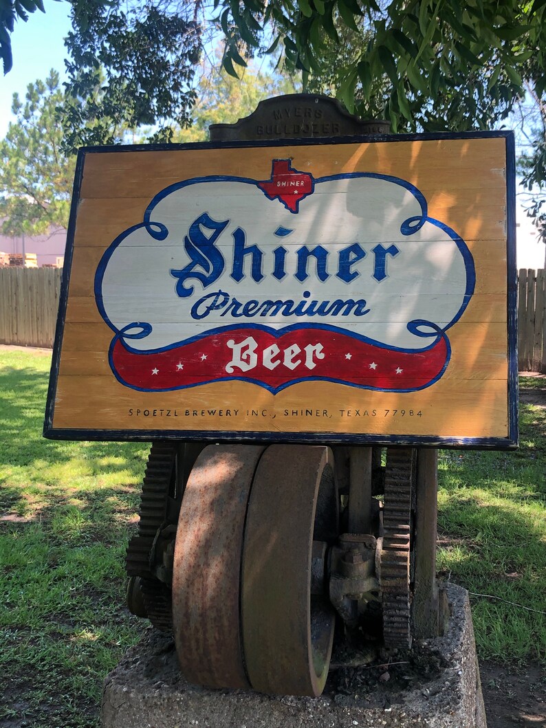 Vintage Shiner Bock Beer Rustic Sign - Etsy