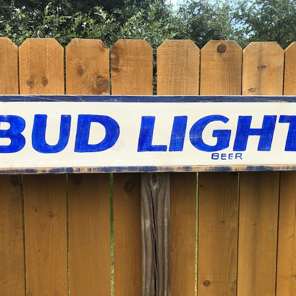 Vintage Bud Light Sign - Etsy
