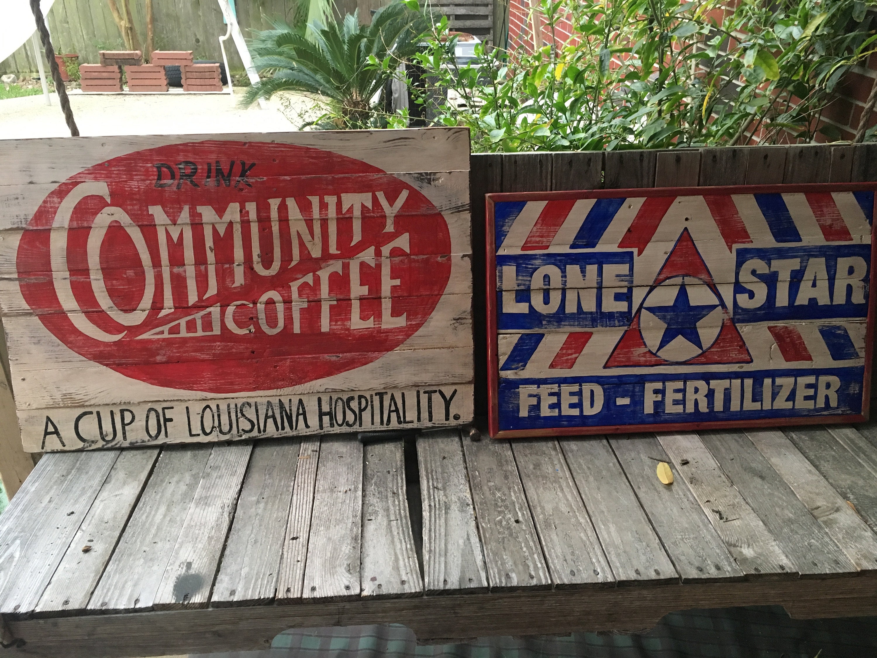 Vintage Rustic Community Coffee sign | Etsy