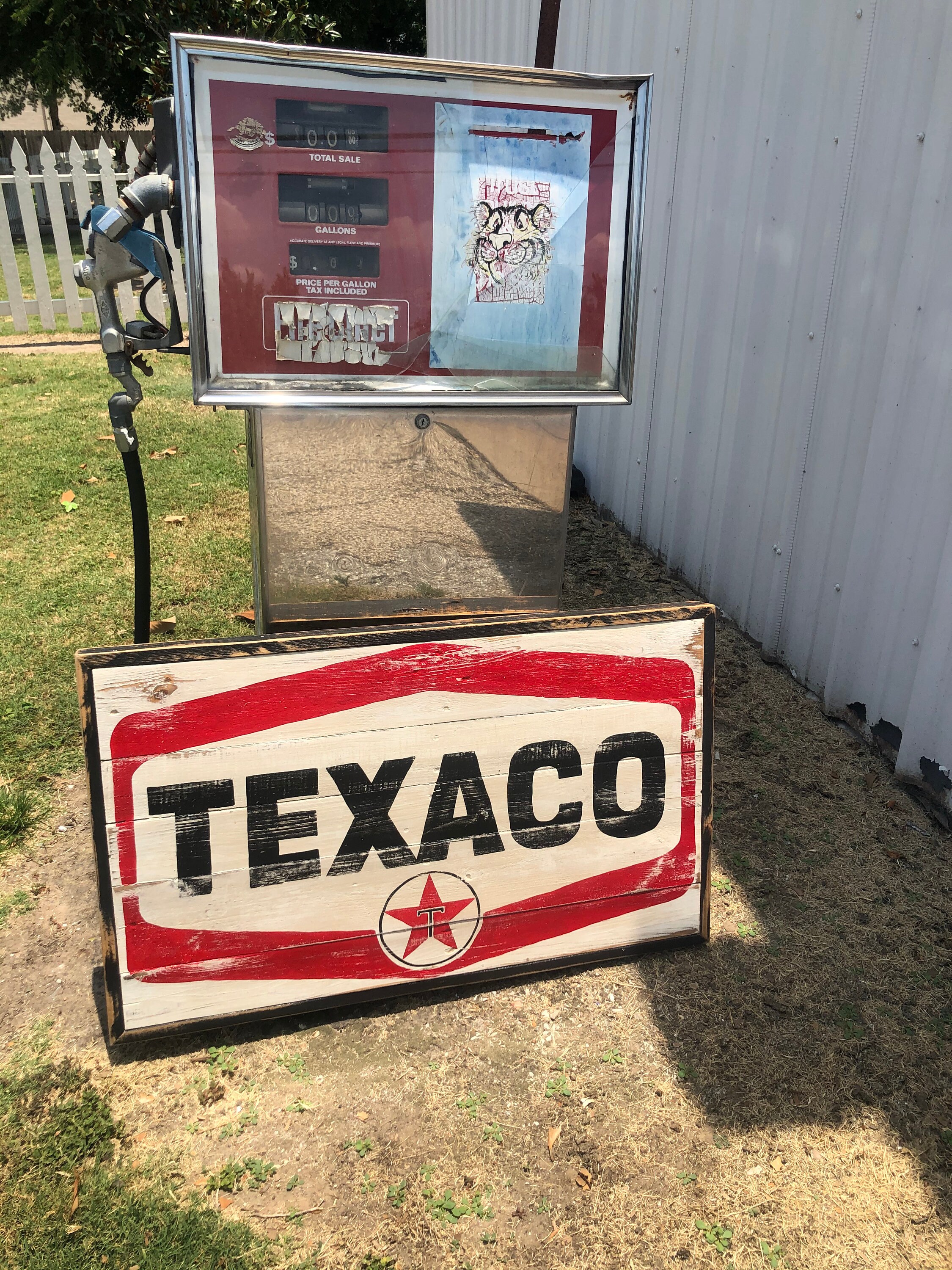 Large Rustic Texaco Gas Sign | Etsy