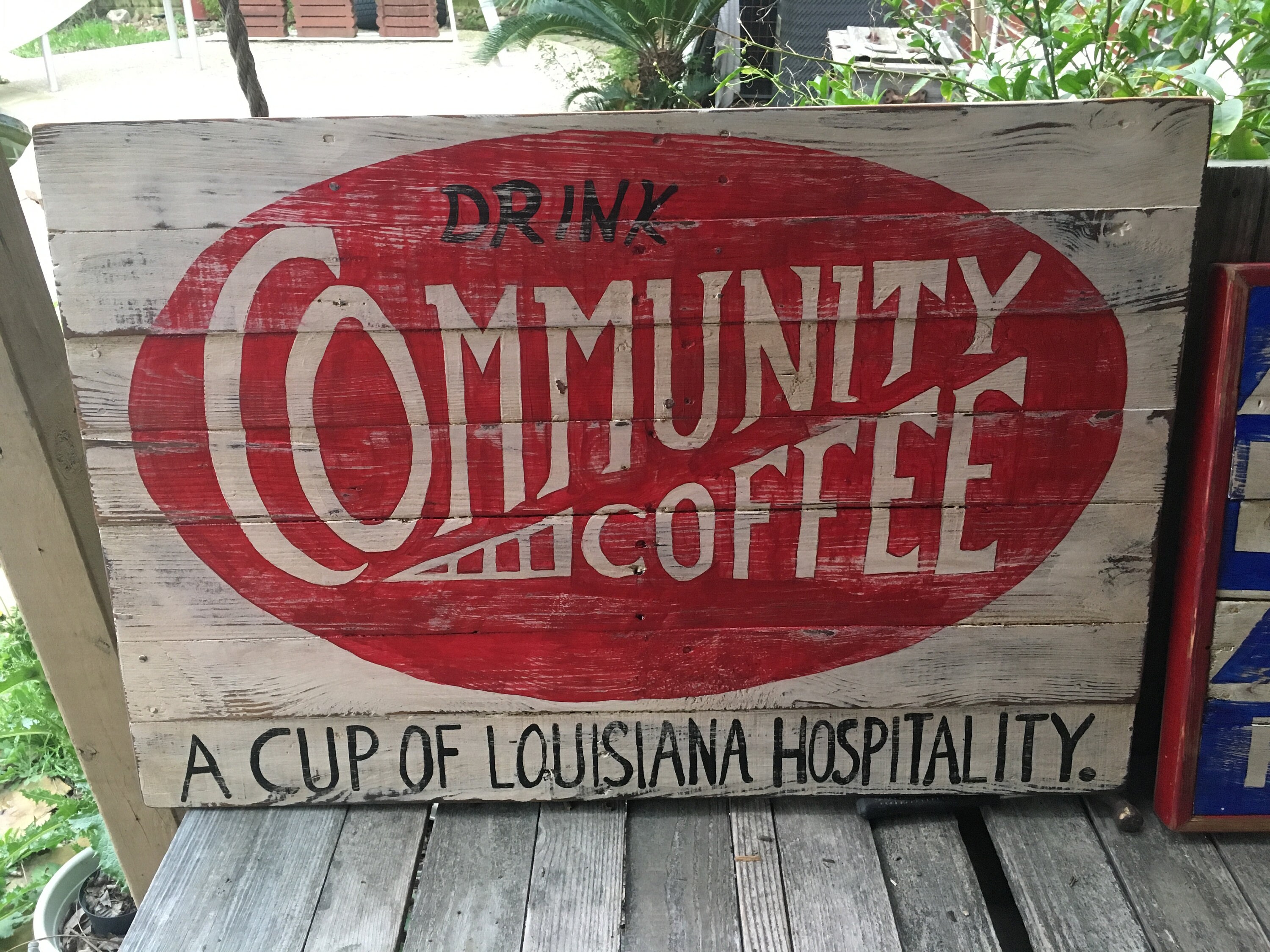 Vintage Rustic Community Coffee Sign - Etsy