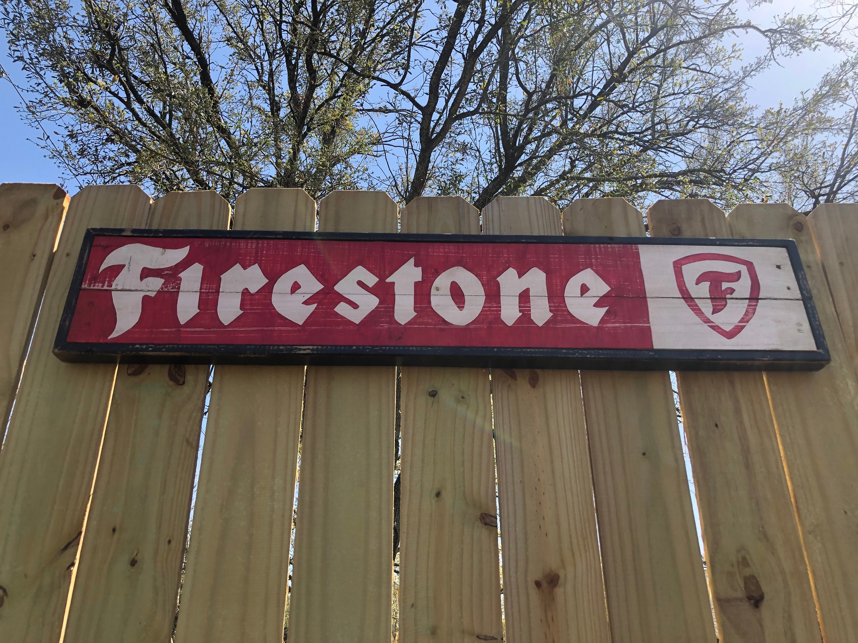 Rustic Firestone Tires Sign - Etsy