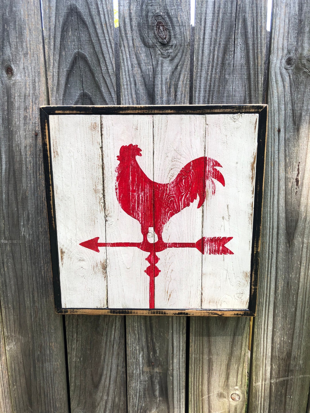 Rustic Chicken Sign Rooster Vintage - Etsy