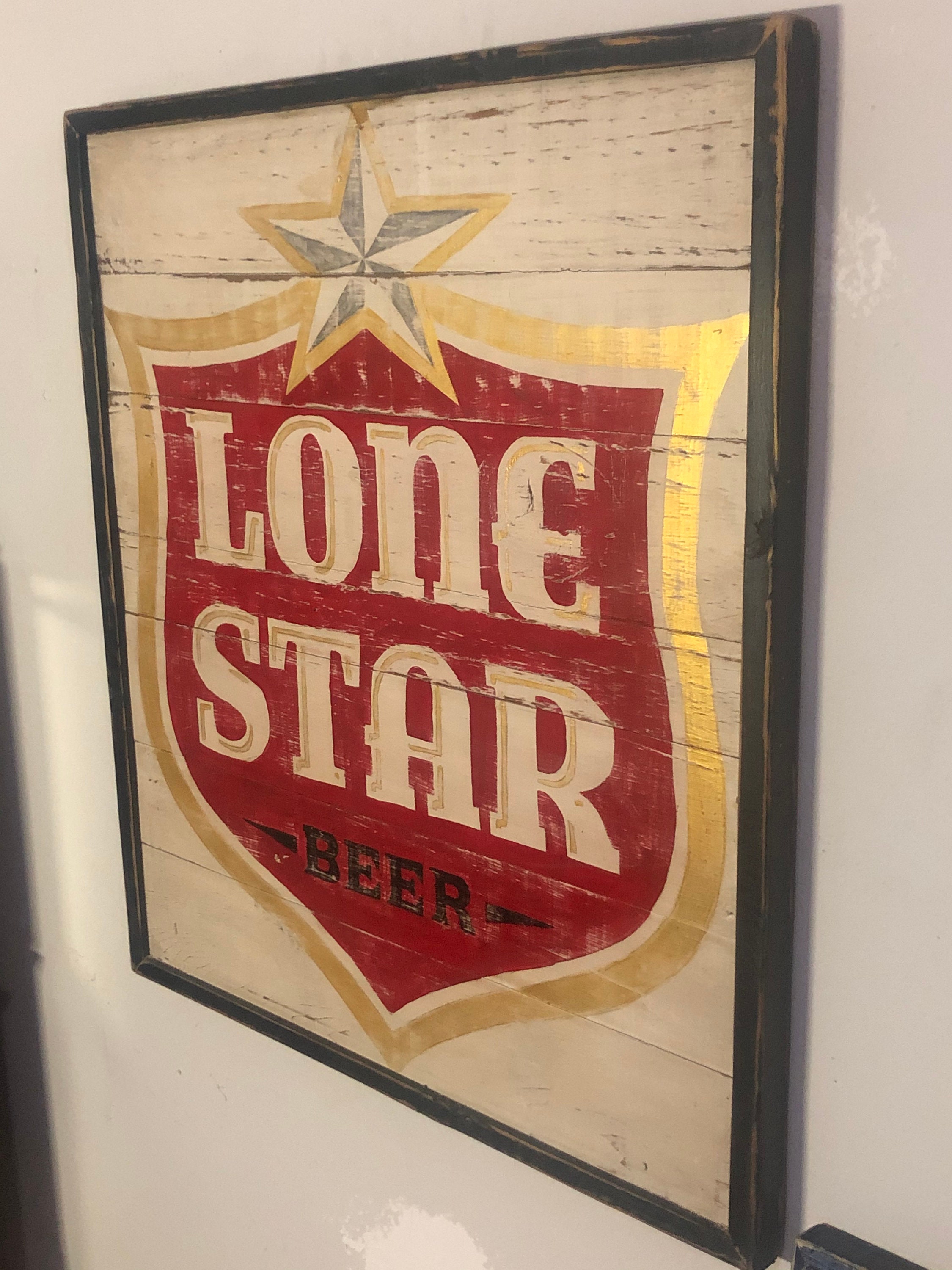 Extra Large Lone Star Beer Sign | Etsy