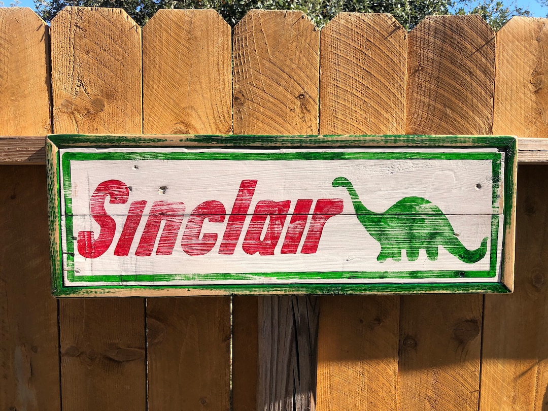 Vintage Rustic Sinclair Gas Sign - Etsy