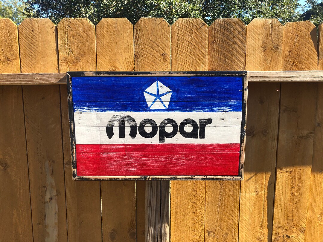 Rustic Mopar Sign Dodge - Etsy