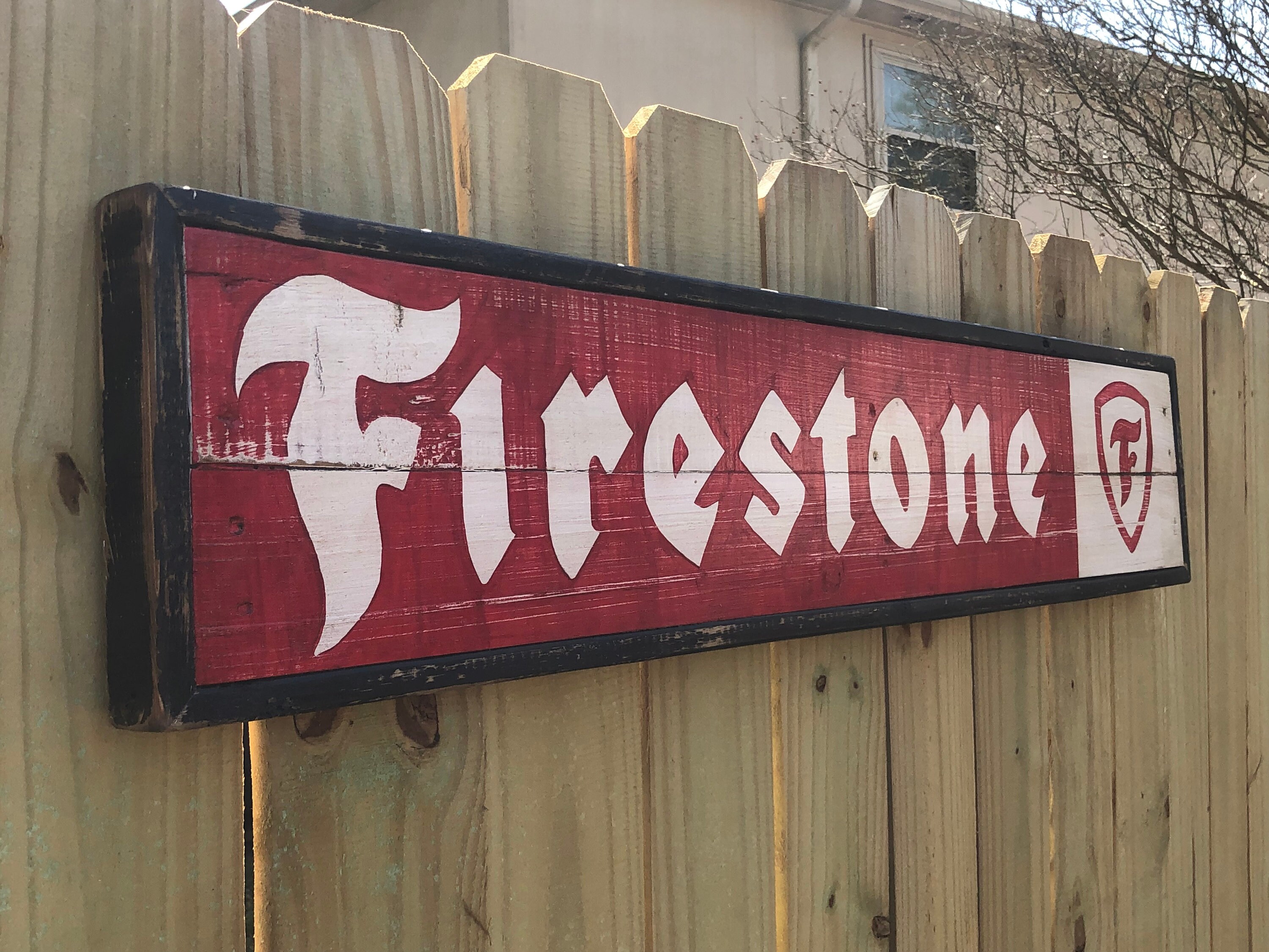 Rustic Firestone Tires Sign - Etsy