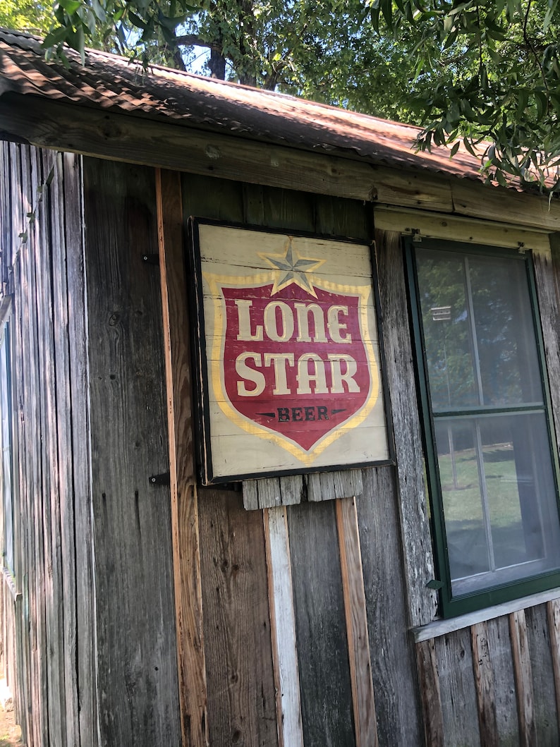 Extra Large Lone Star Beer Sign | Etsy